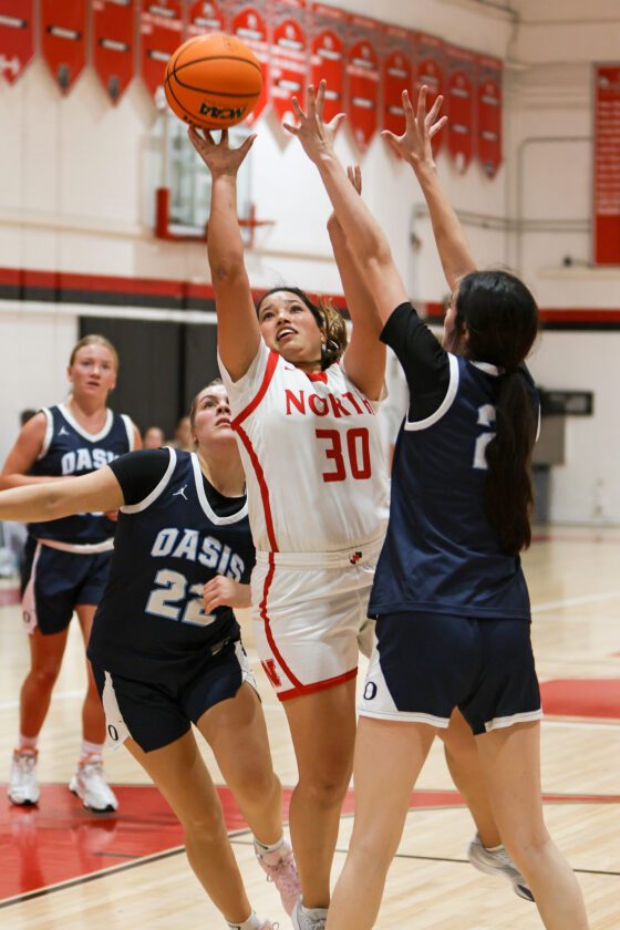 North Fort Myers Red Knights vs Oasis Sharks girls basketball | Photo ...